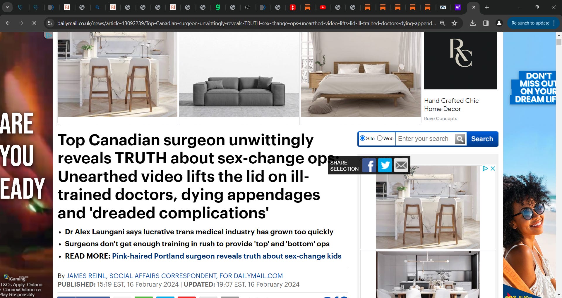 Dr Alex Laungani sex-change surgeon has revealed the extensive dangers ...