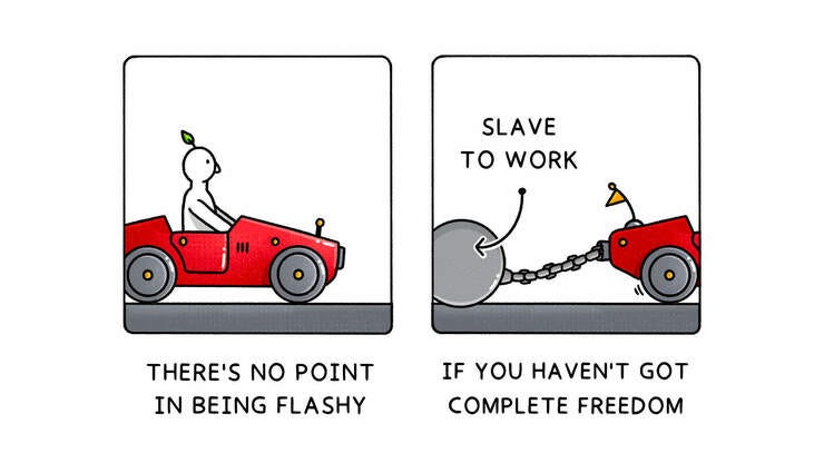 Flashy doesn't mean freedom - by Ash Lamb - Visual Growth