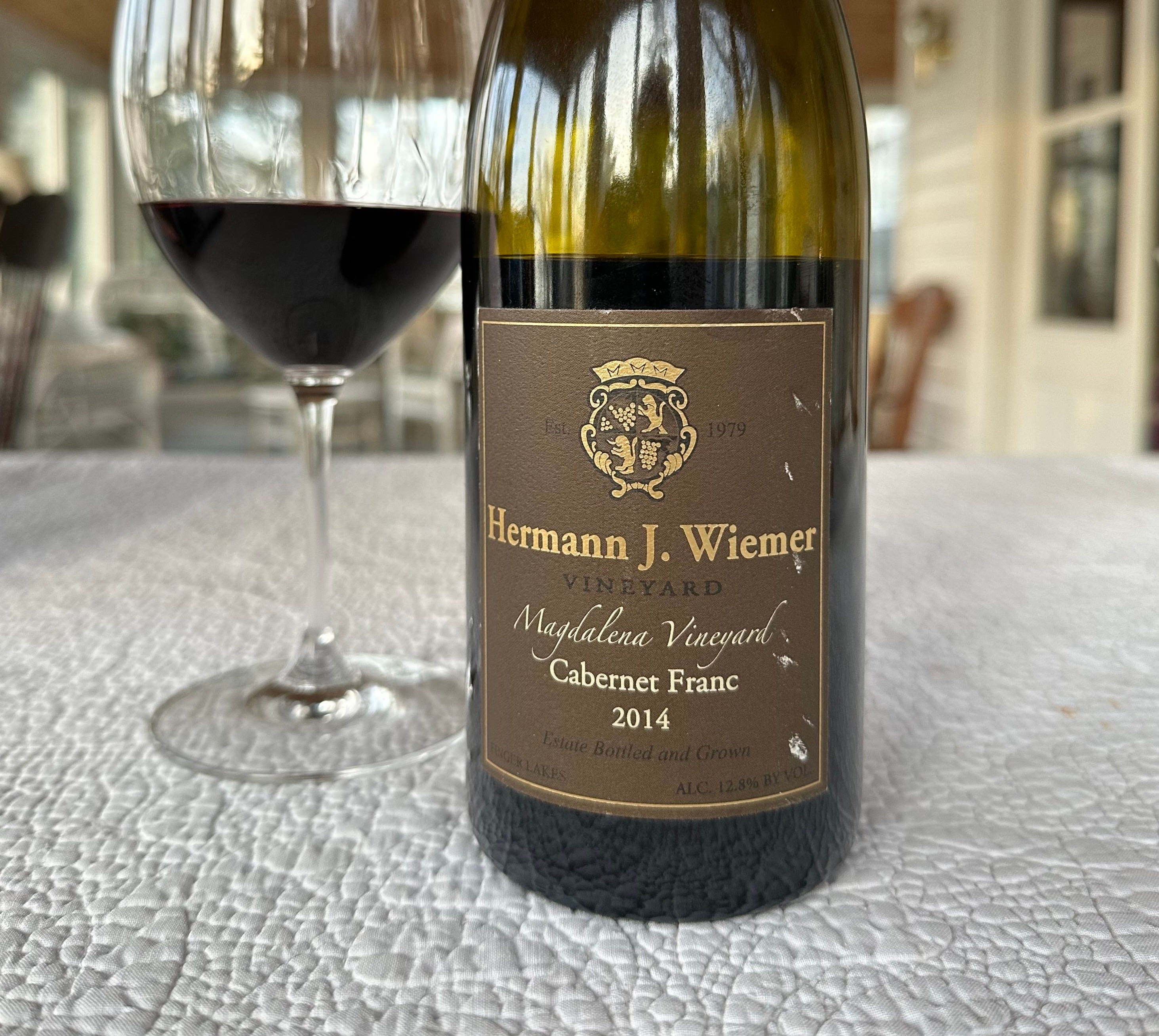Hermann J. Wiemer, 2014 Magdalena Vineyard Cabernet Franc