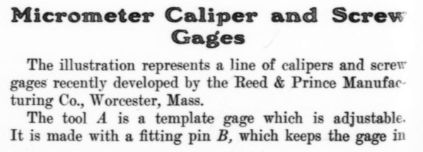 Reed & Prince Mfg. Co. - by Douglas Ott