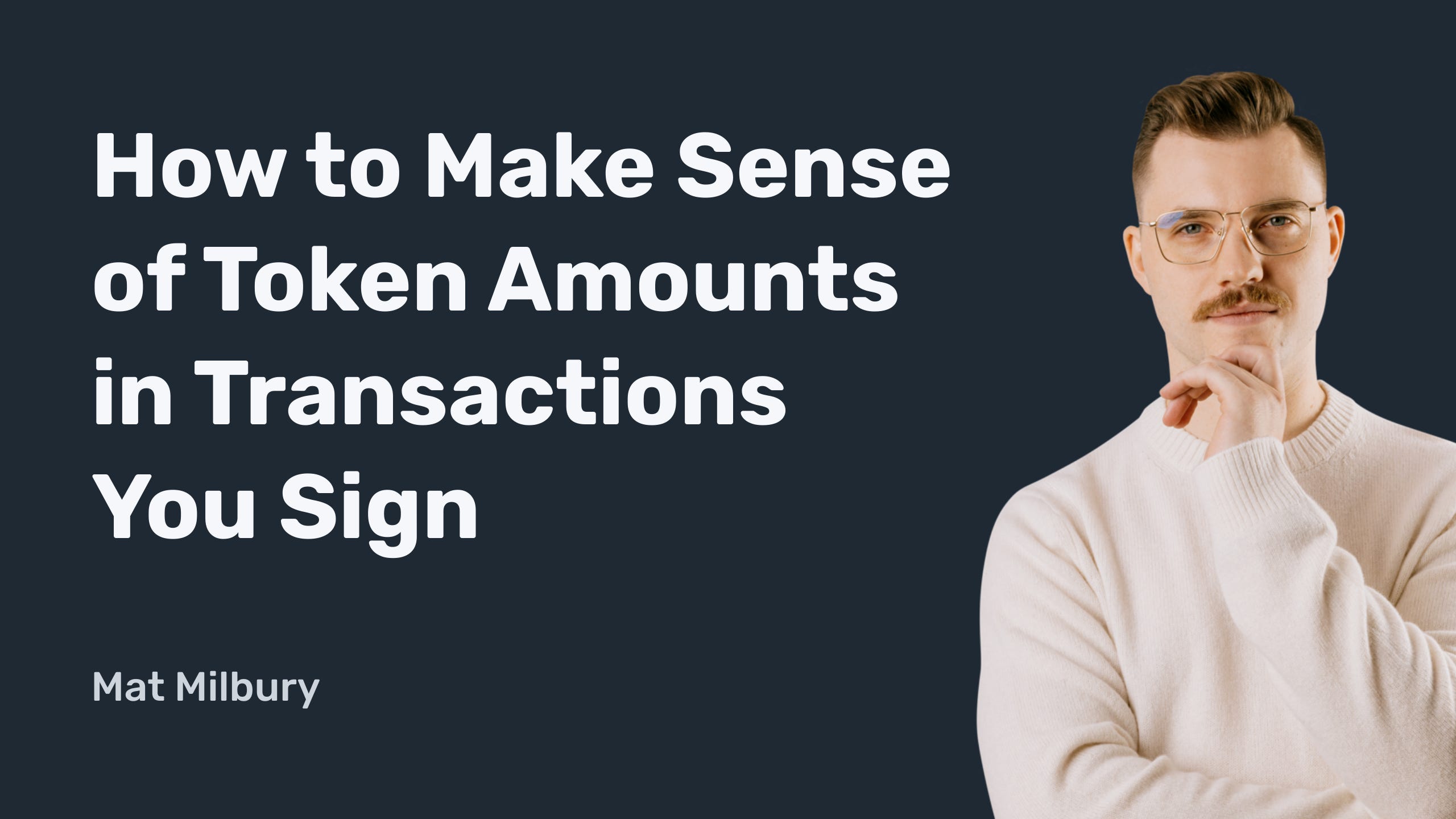 How to interpret decoded parameters - by Mat Milbury