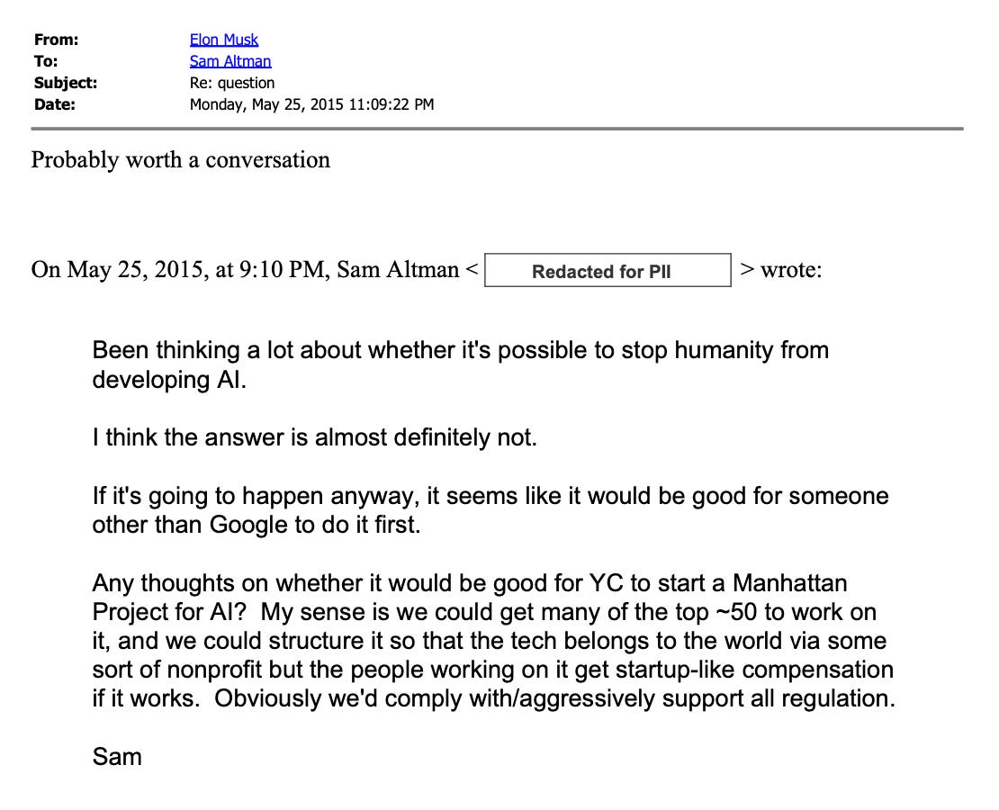 New OpenAI emails reveal a long history of mistrust