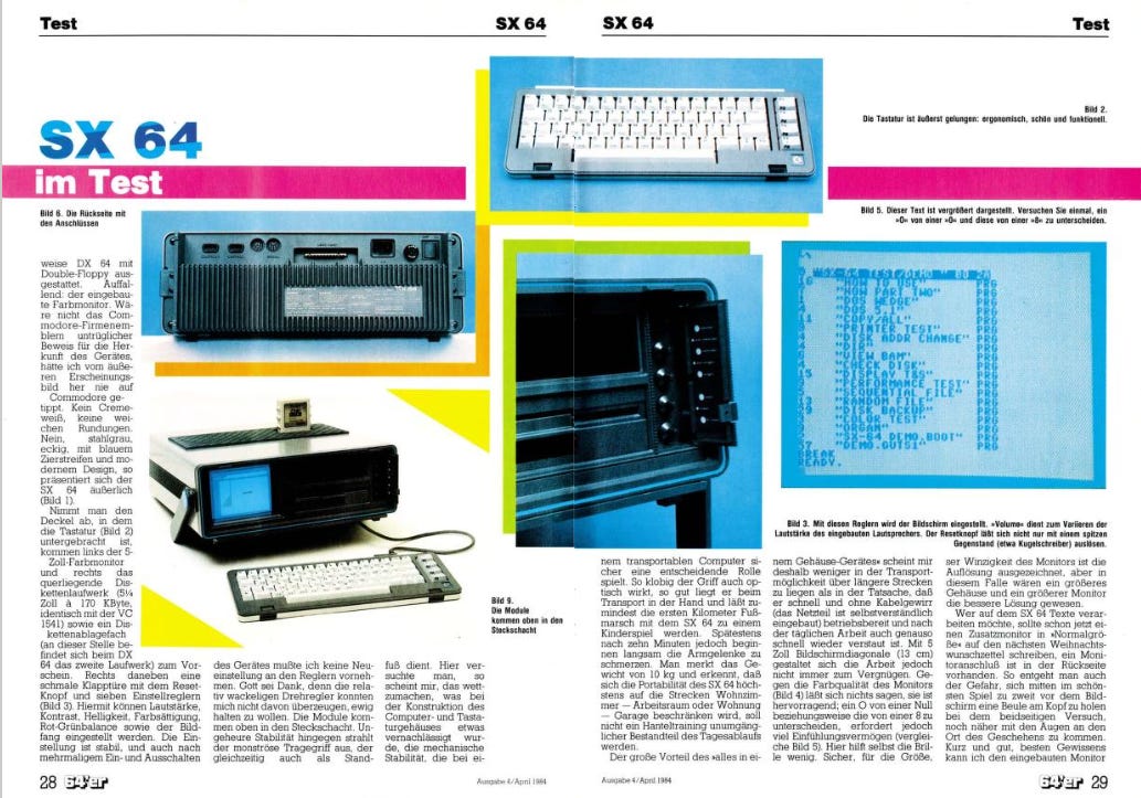 Commodore SX-64 -- The first color, portable computer