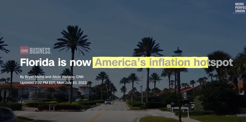 Florida is now America's inflation hotspot.