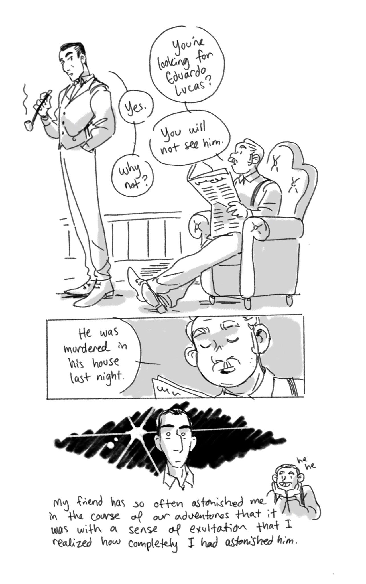 sketchbook: the second stain + the reigate squires