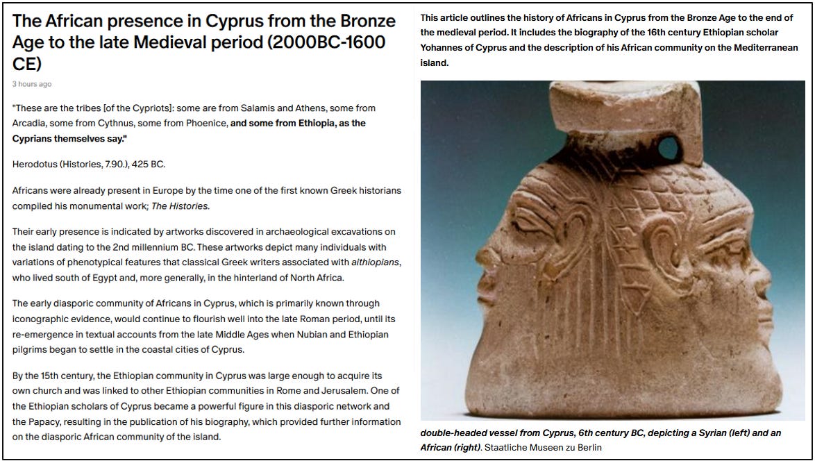 Africans in ancient Greece and Cyprus - by isaac Samuel