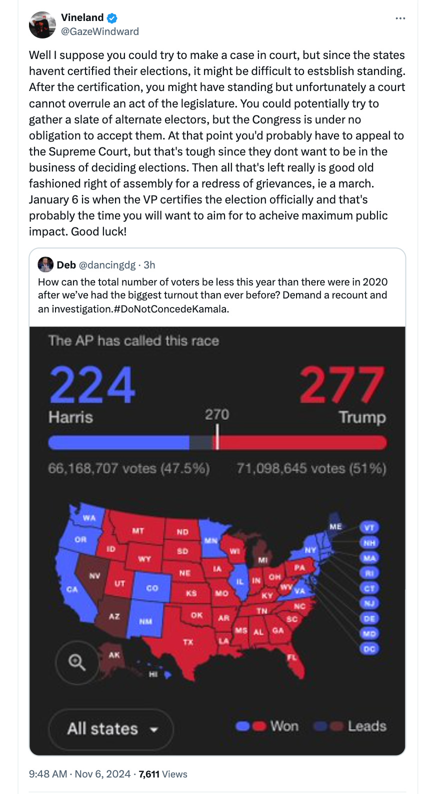 Nov. 6: The Trump Landslide - by Park MacDougald
