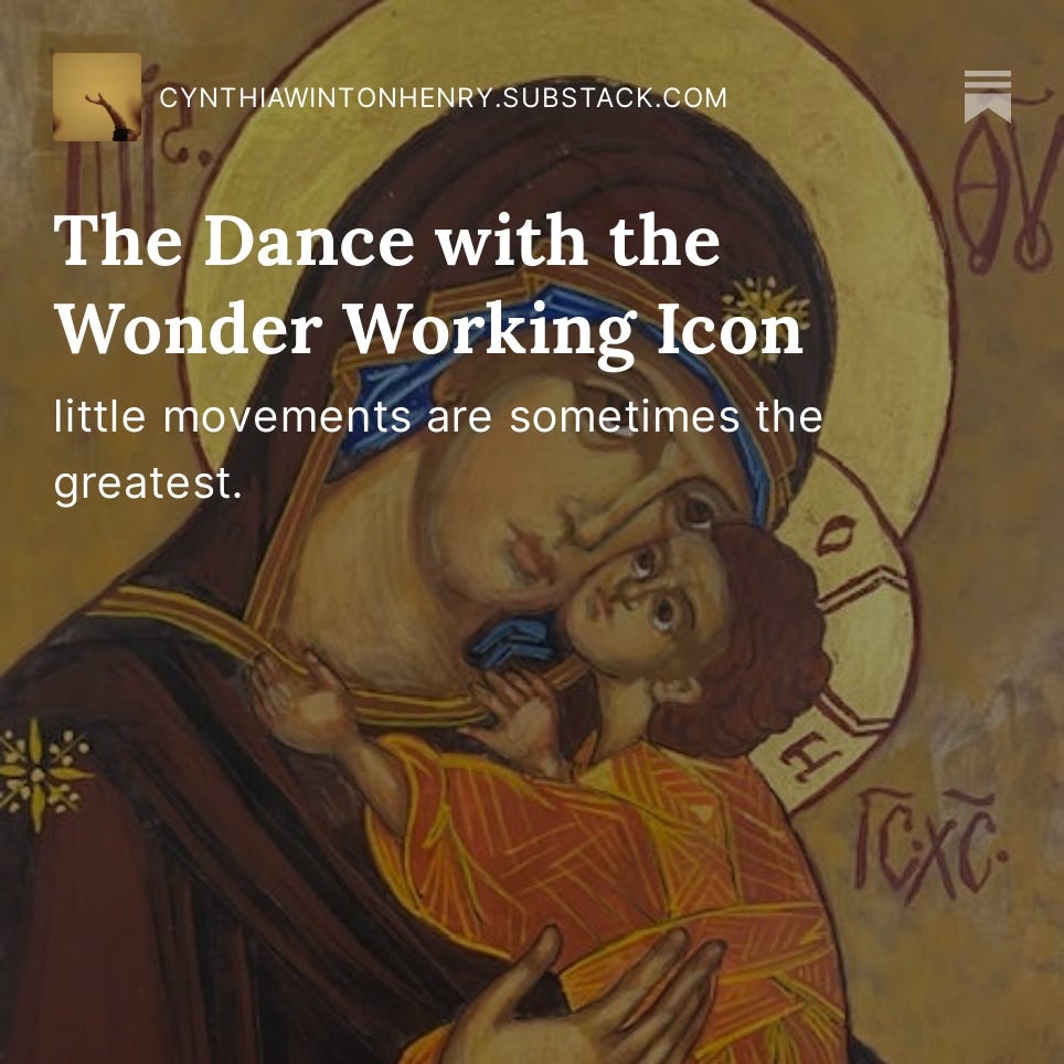 Dance with the Wonder Working Icon