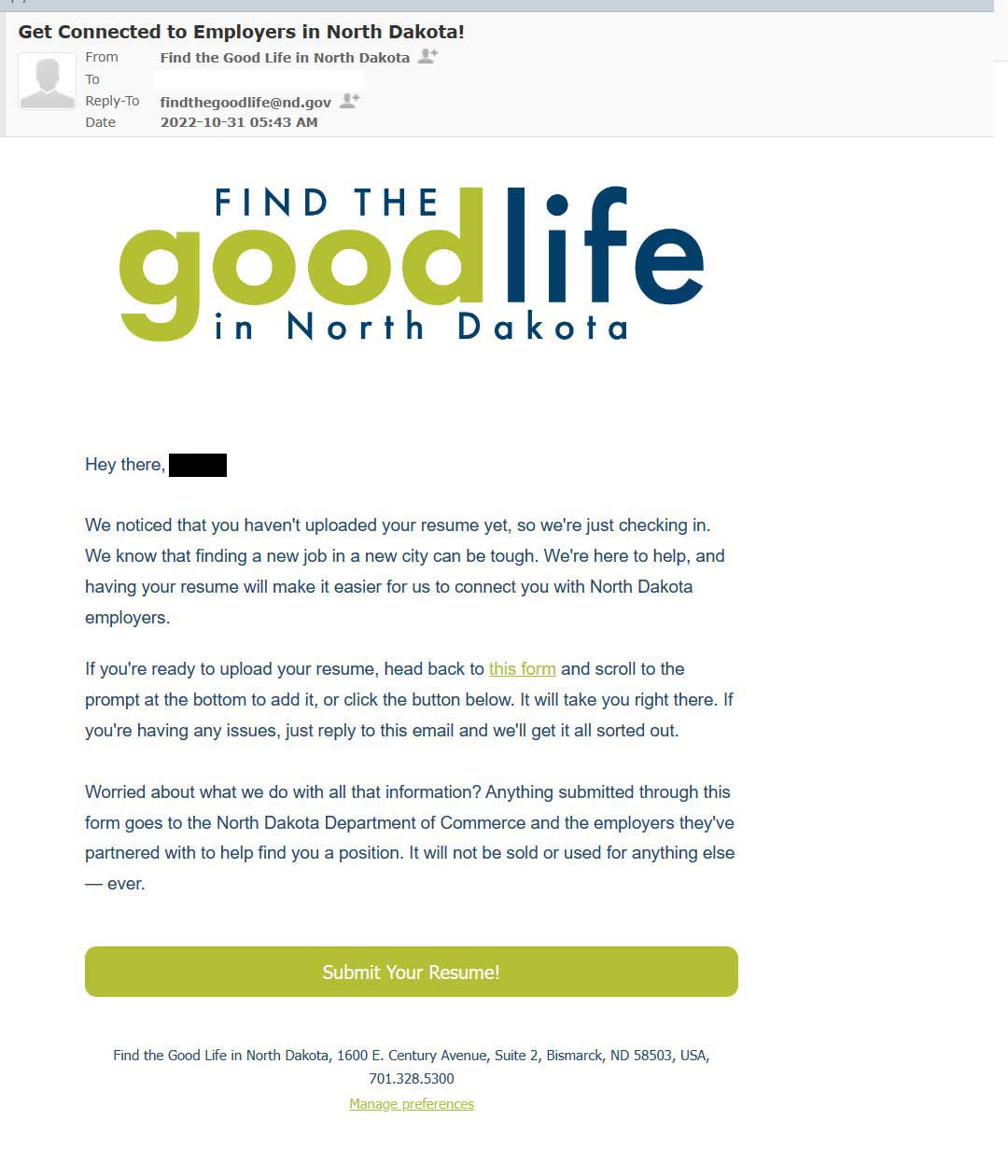 Part Two: ND's The Good Life "Program Doesn't Directly Provide Assistance"