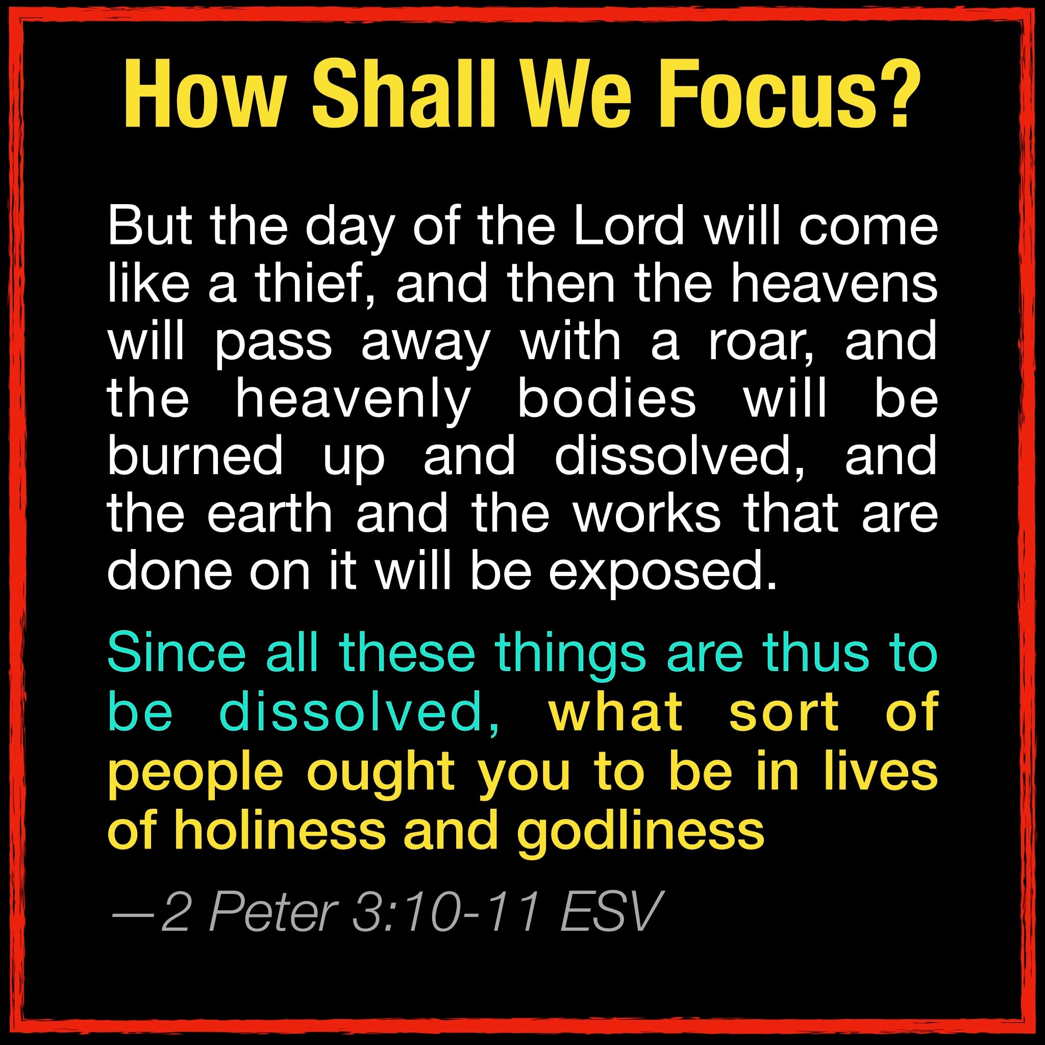 How Should We Focus? - by Science Guided By Faith
