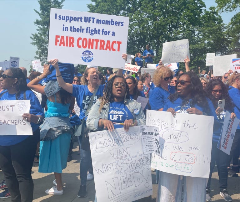 Reasons to VOTE NO on the UFT Contract: MORE UFT Caucus