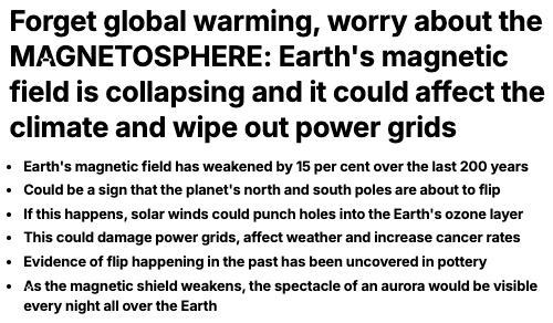 Earth's Magnetic Field is Weakening: What Happens if We Lose It