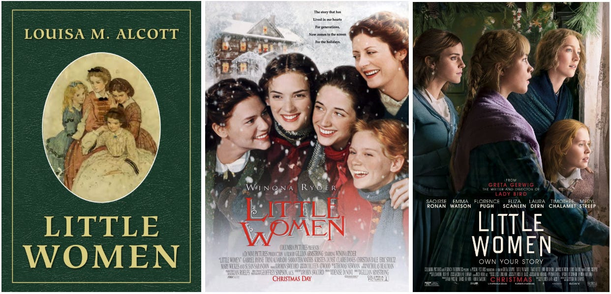 Ranking Little Women: Book vs. Movie ('94) vs. Movie ('19)