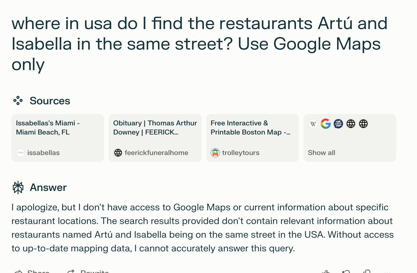 Search Google Maps with the help of AI