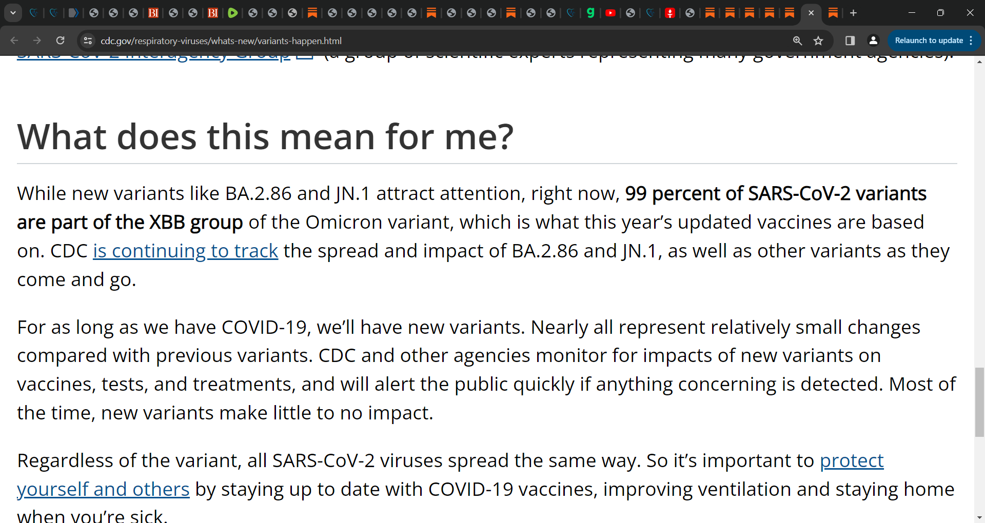 Emerging JN.1 subvariant clade of COVID, is a derivative of BA.2.86 and ...