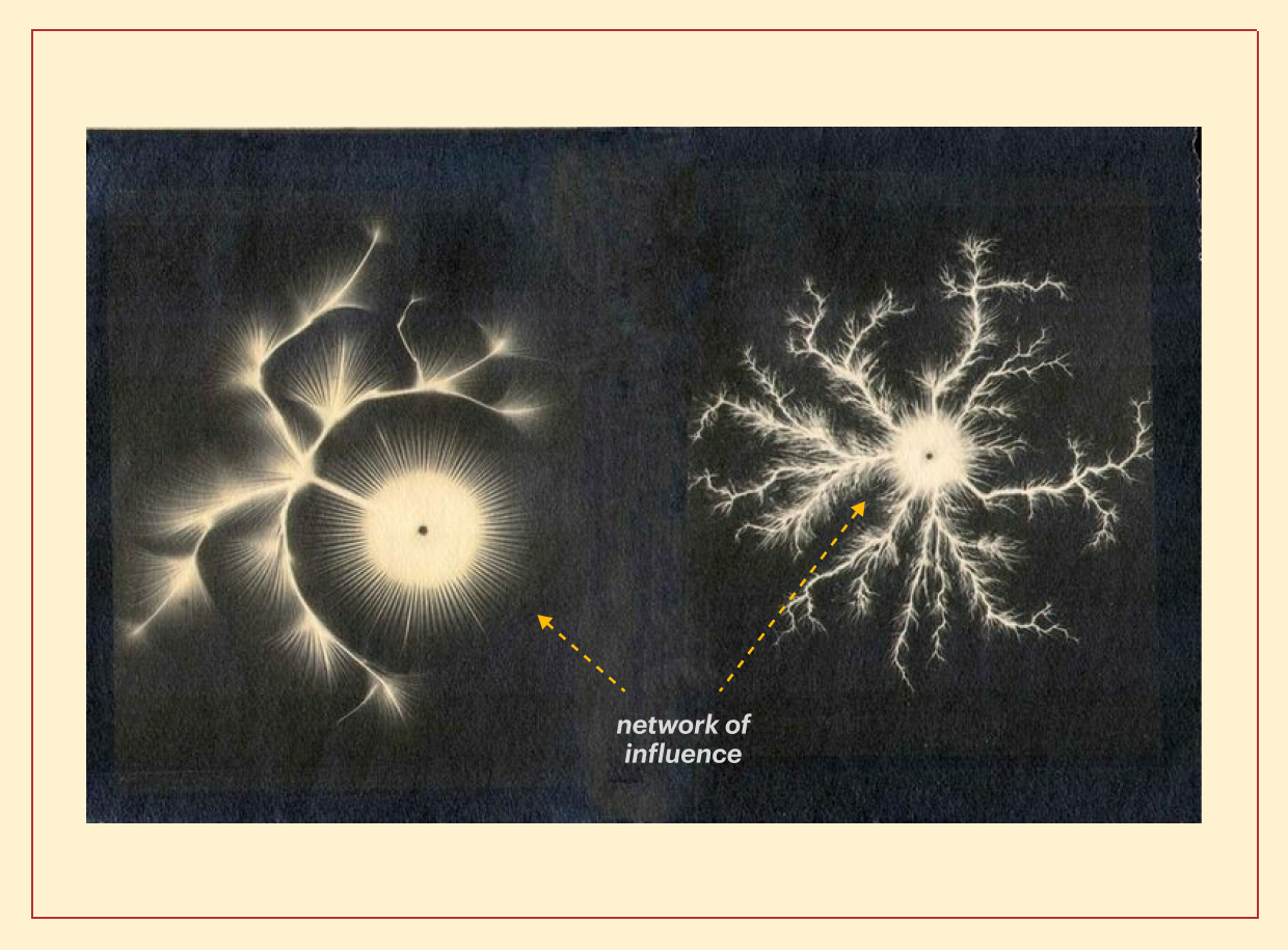 Networks of Influence and Information Flows