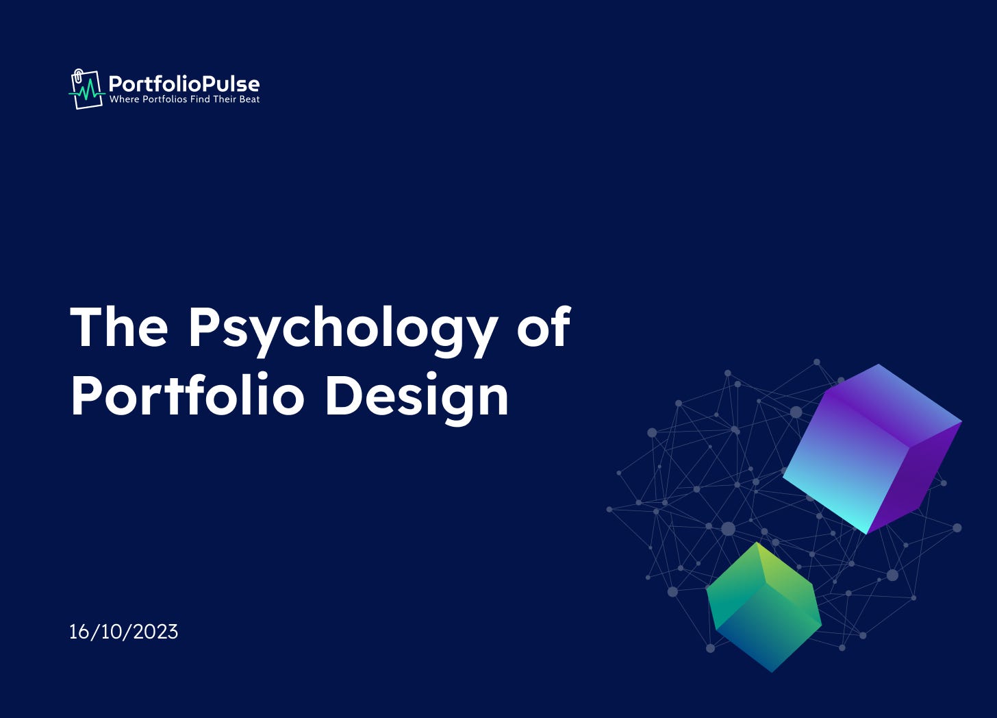 The Psychology of Portfolio Design - by Shehab Beram
