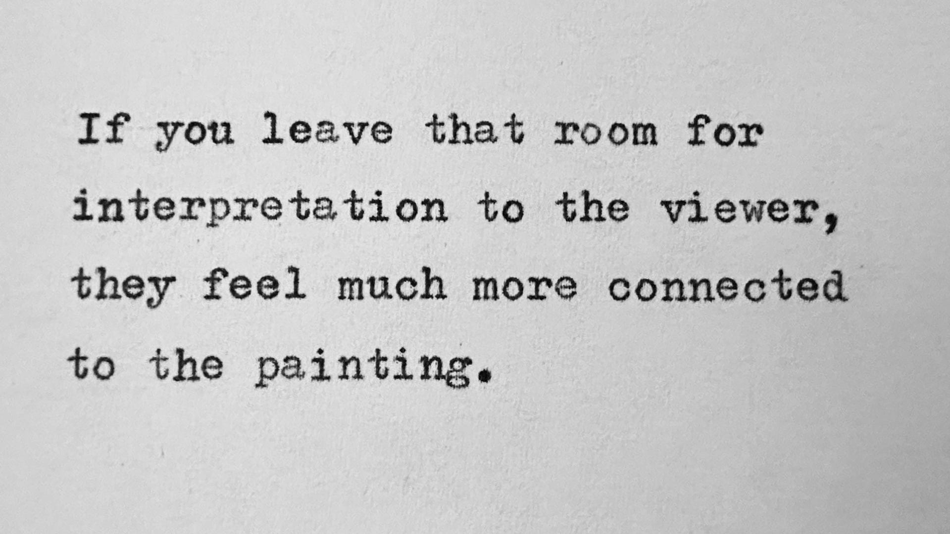 Personal Expression & Interpretation