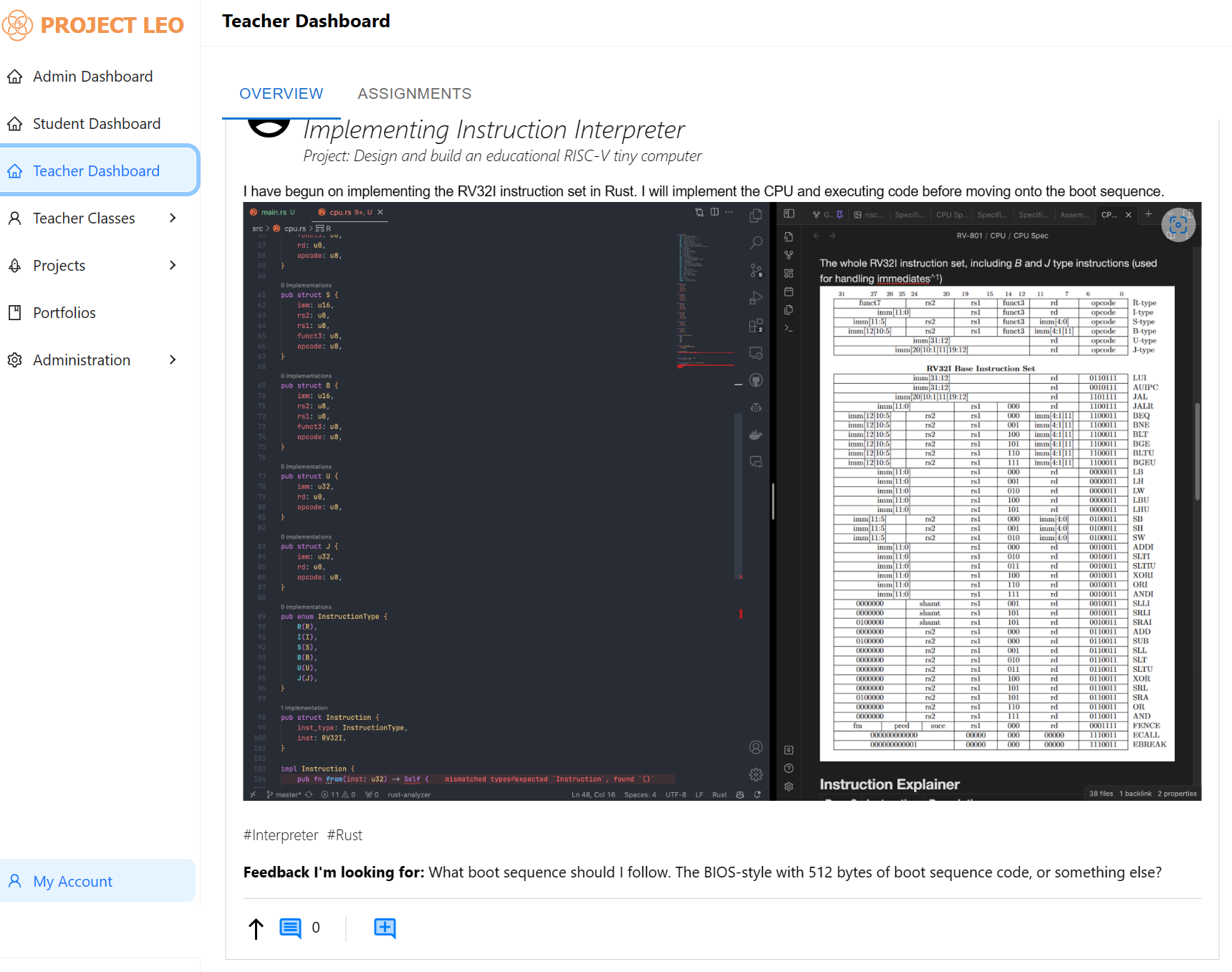 Student Progress Posts - by Steven Eno - Project Leo