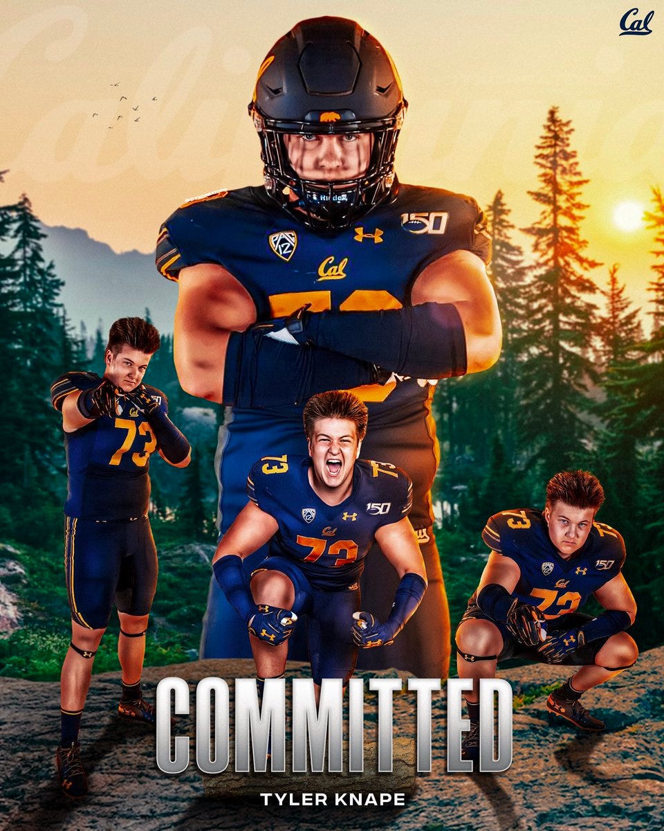 Cal lands its second commitment from 2024 offensive lineman Tyler Knape