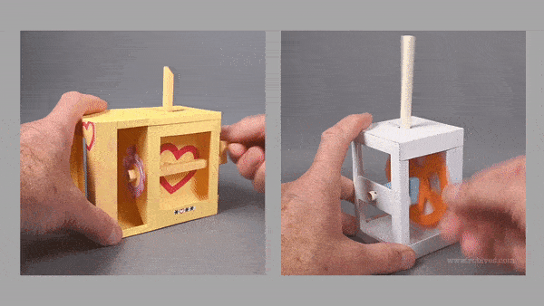 Gear/Crank Paper Mechanism - Rob Ives Workshop Notes