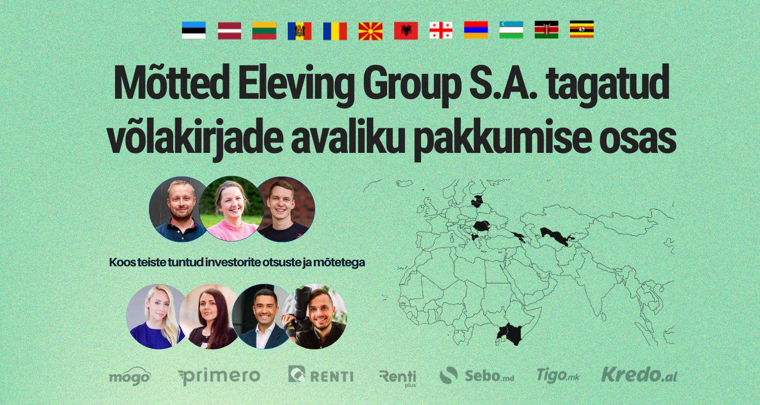 Mõtted Eleving Group S.A. tagatud võlakirjade avaliku pakkumise osas