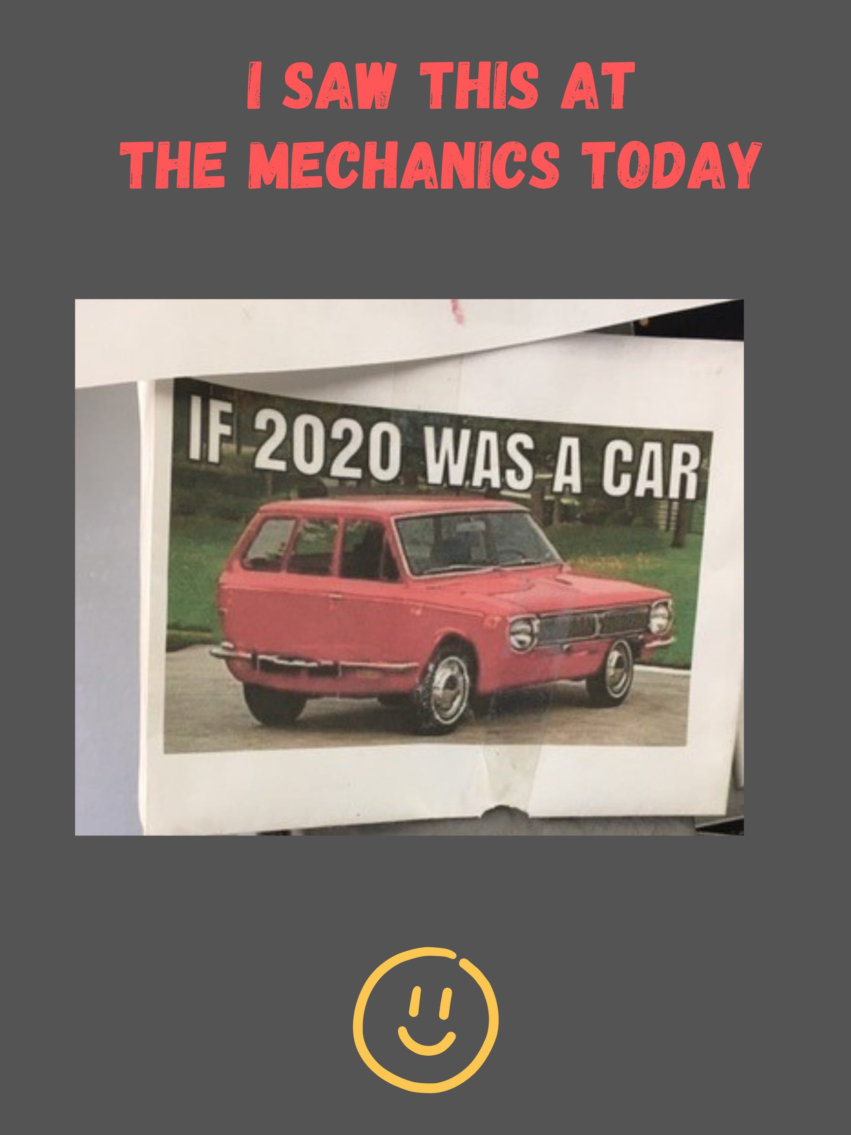 If 2020 was a car... - by Dee Dee - Dee’s Substack
