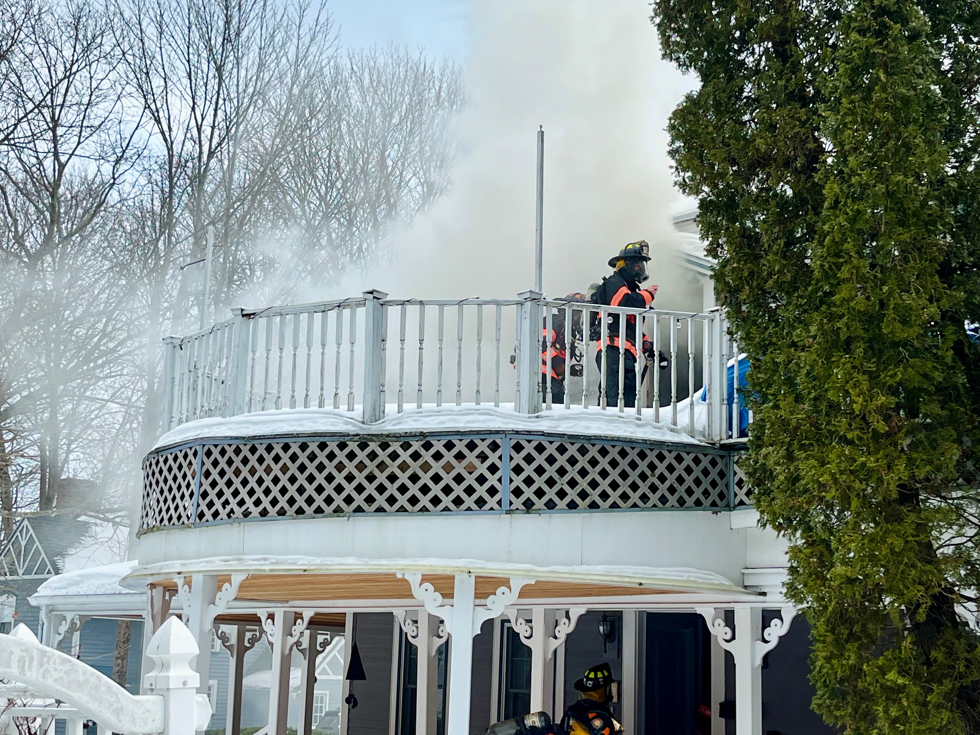Bar Harbor Battles Three-Alarm Fire at Historic Downtown Home
