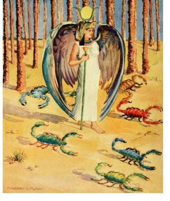 Serket & Scorpions - by Juniper - The Mythoanimist Path