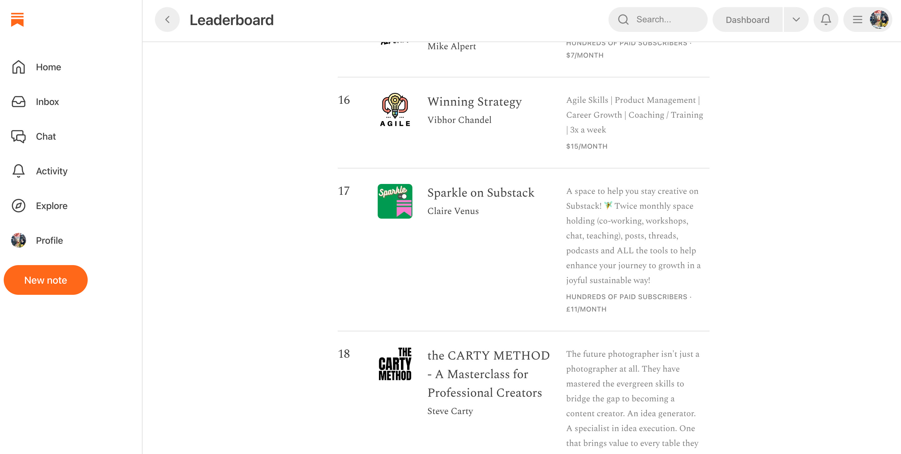 Want to get a top spot on Substack's Leaderboard?