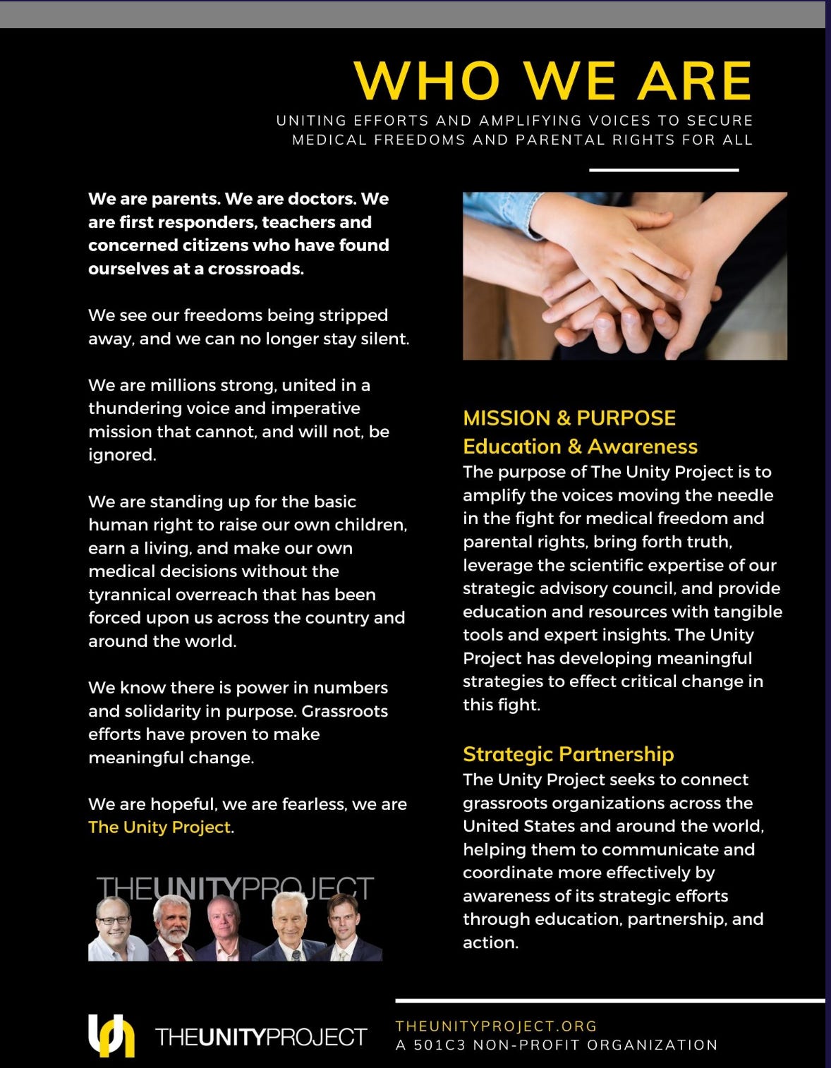 The "Unity Project" Continues! - by Robert W Malone MD, MS