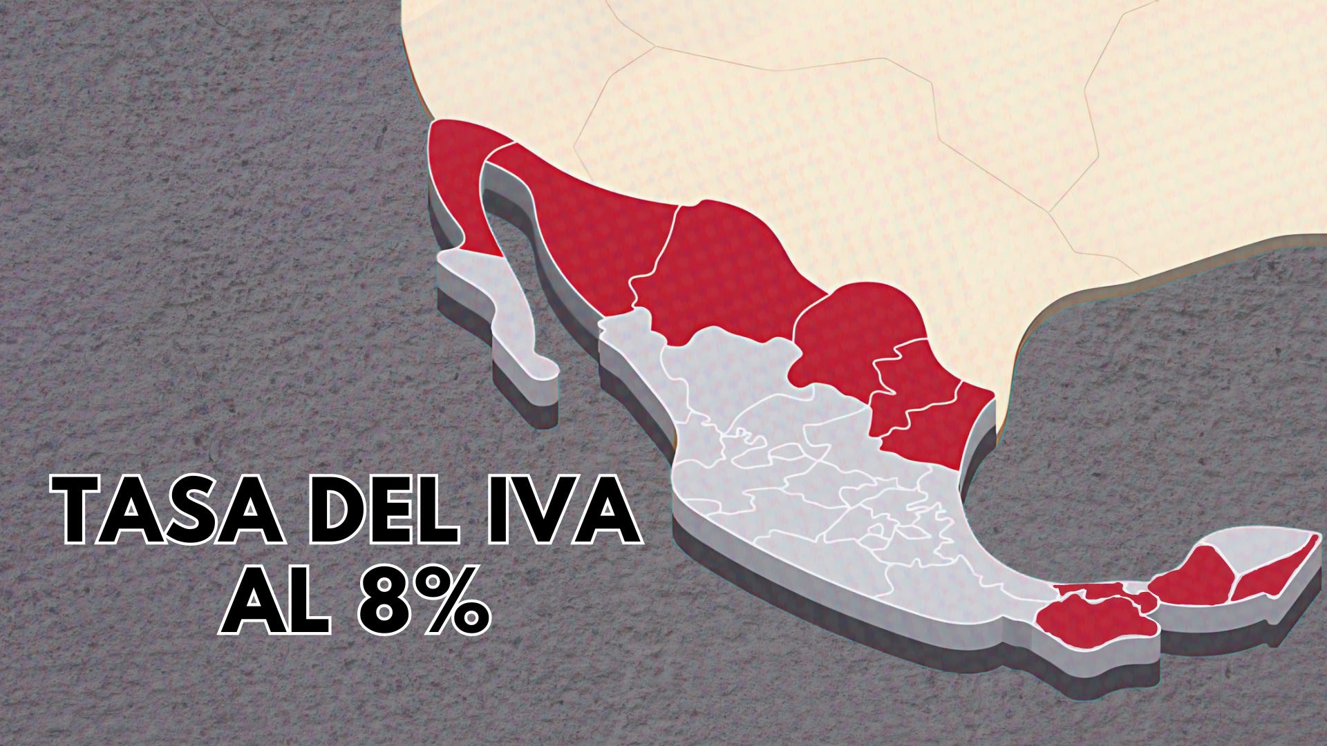 ¿En qué parte de México aplica el IVA del 8%?