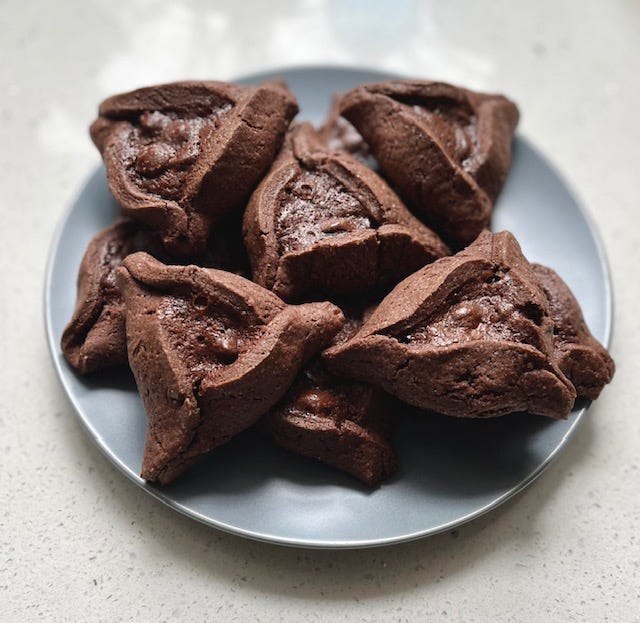 Triple Chocolate Hamantaschen - by Leah Koenig
