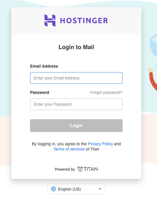 How to setup Hostinger email with third-party app