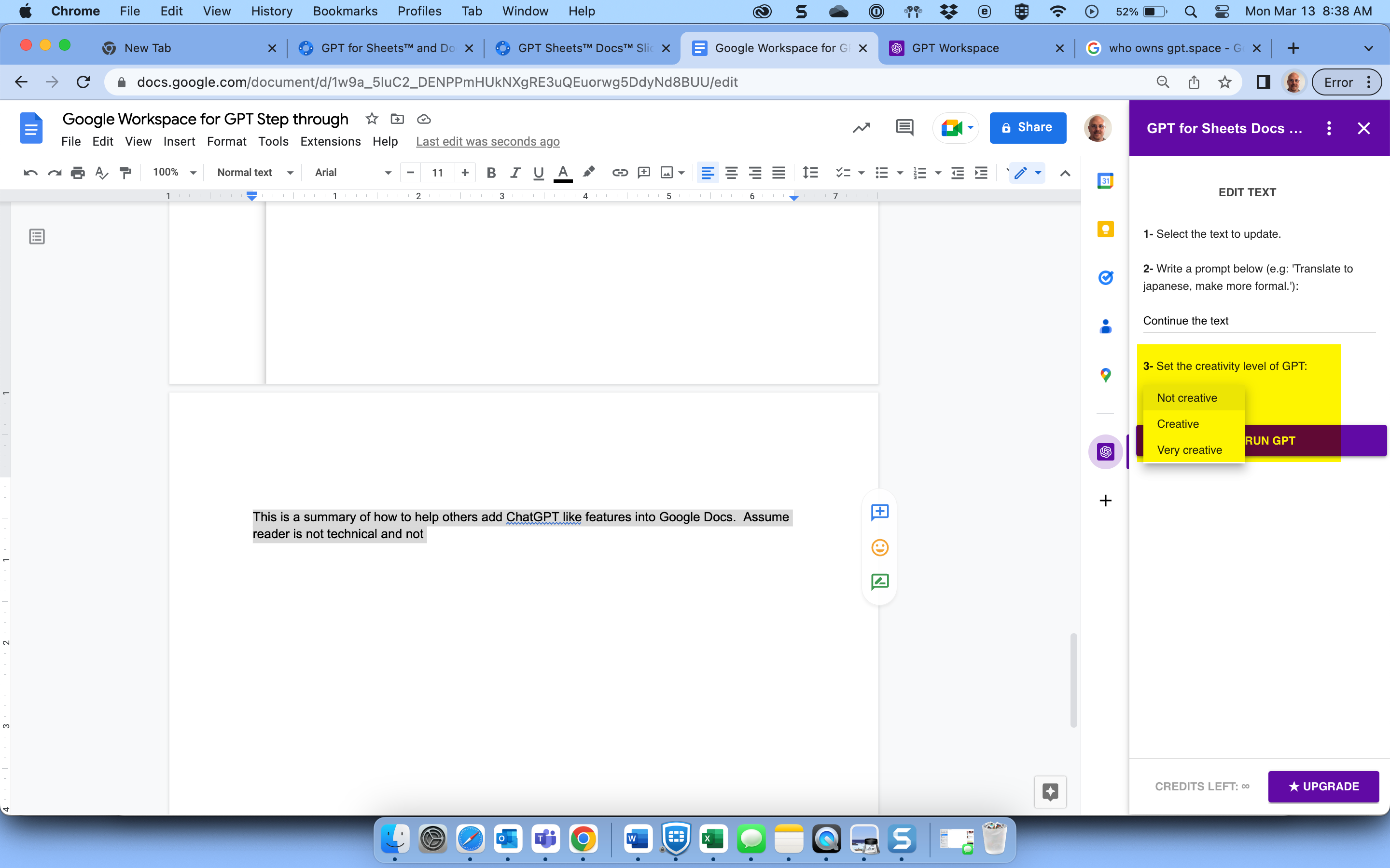 Yes, You Can Use ChatGPT In Google Gmail, Docs, and Sheets. Spreadsheet Integration is Great