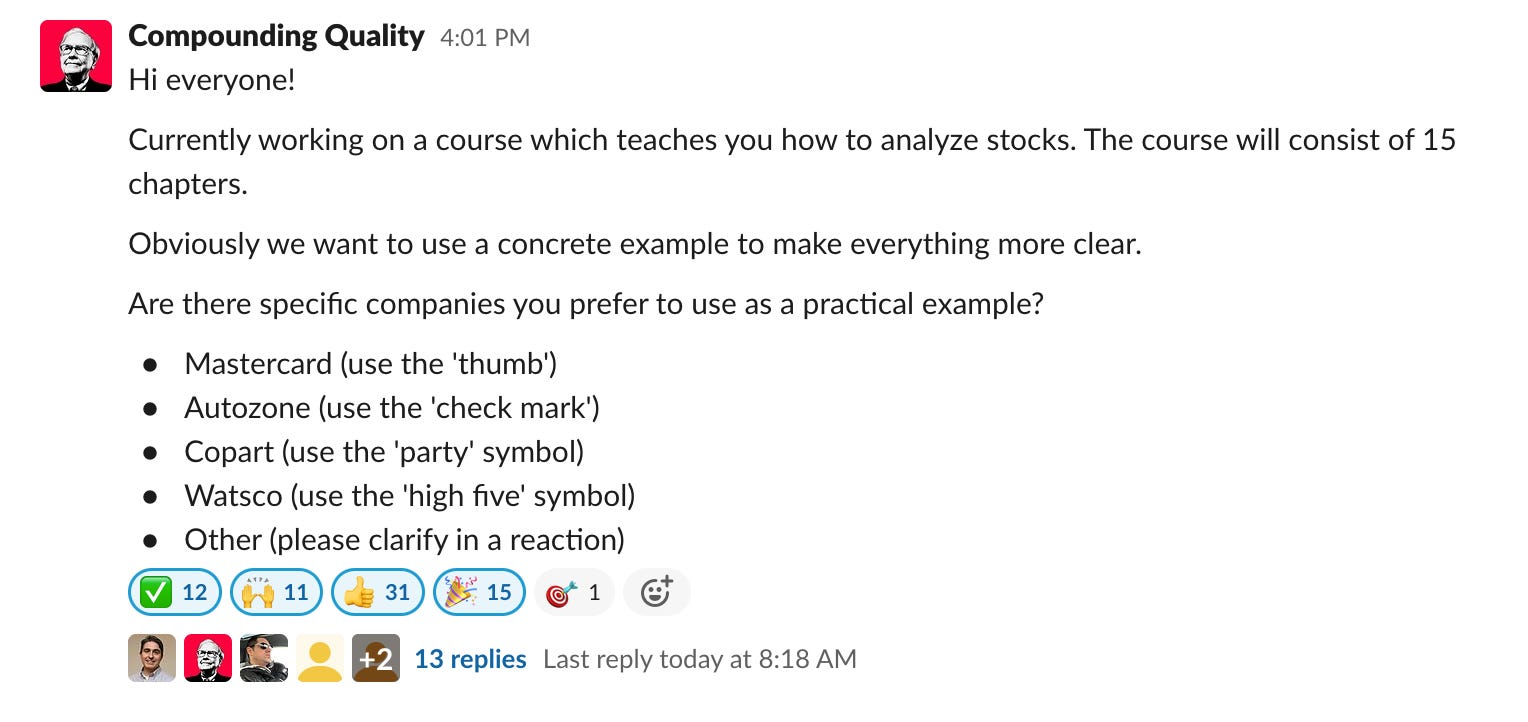 Investable Universe - Compounding Quality