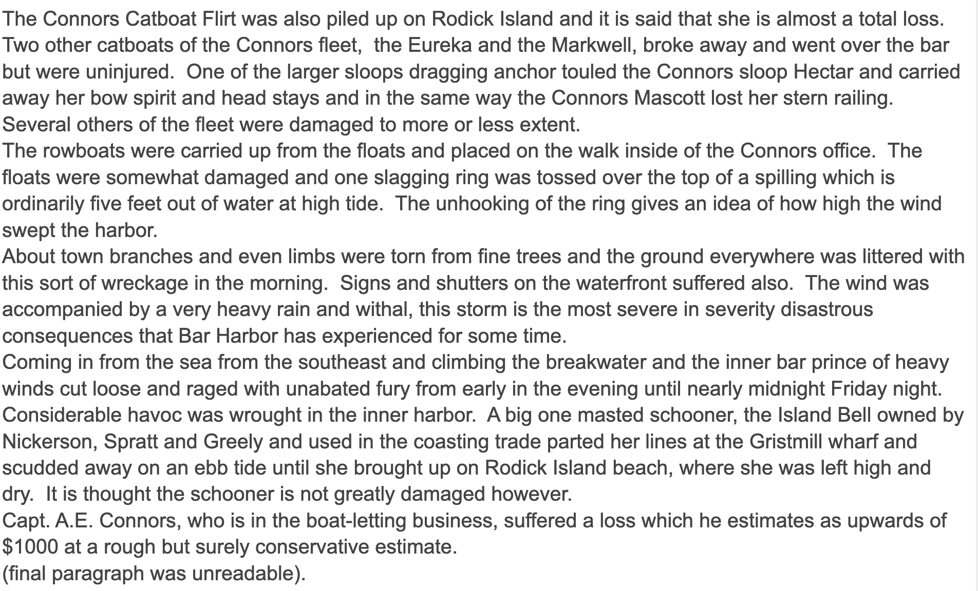 The Tay Is Gone - by Carrie Jones - Bar Harbor Story