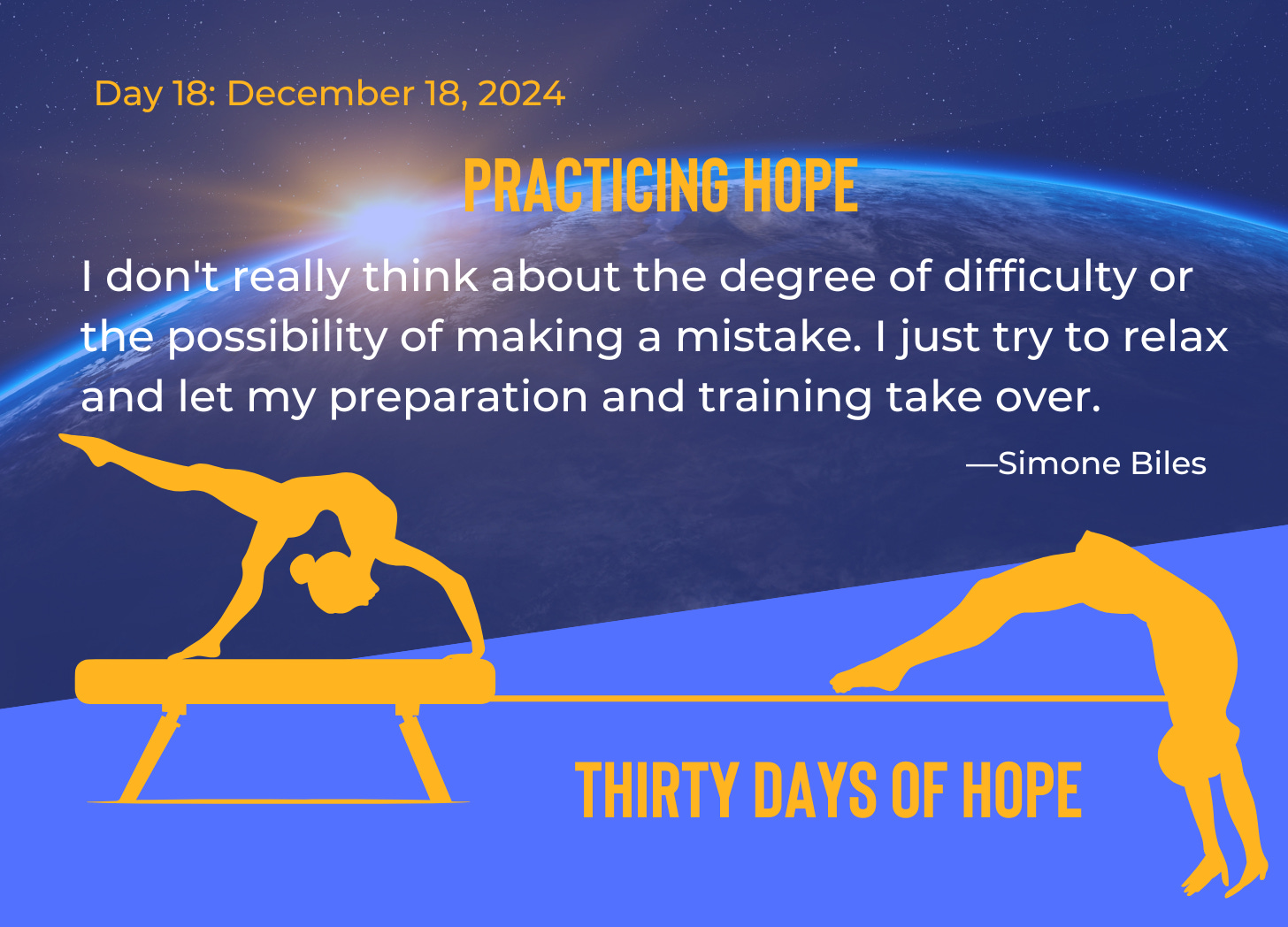 Day 18: Practicing Hope - by Annette Marquis