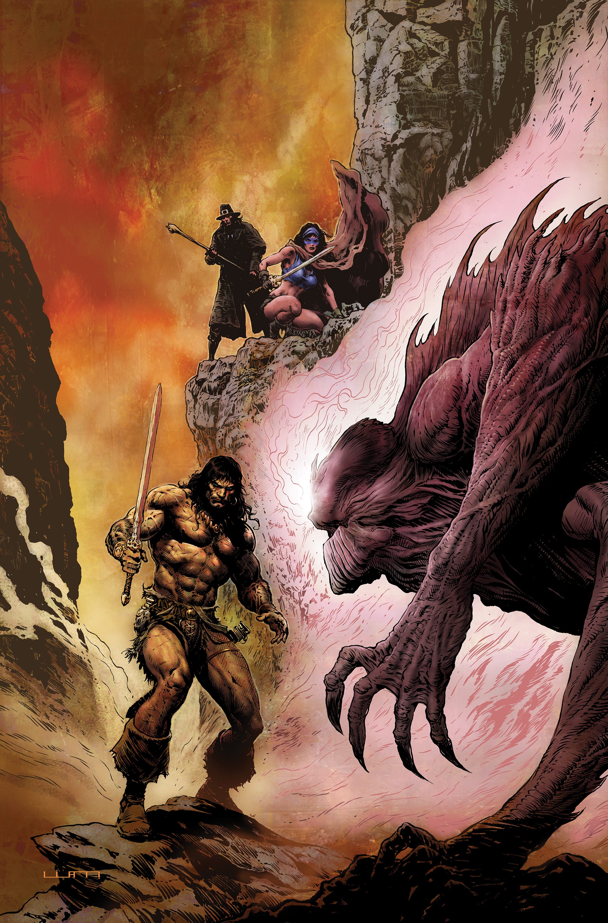 CONAN: Battle of the Black Stone - by Liam Sharp