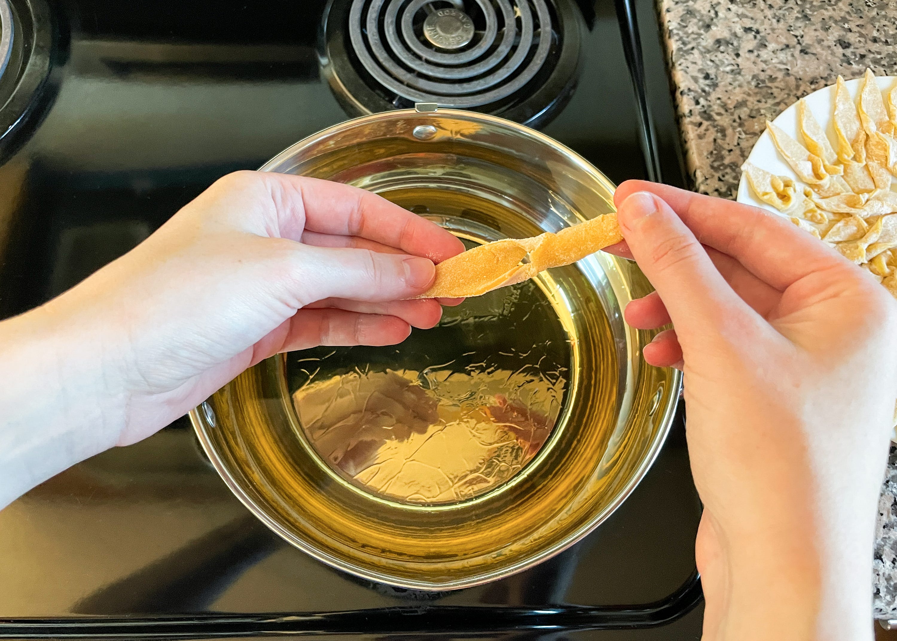 Khrustyky - delicious Ukrainian pastries recipe