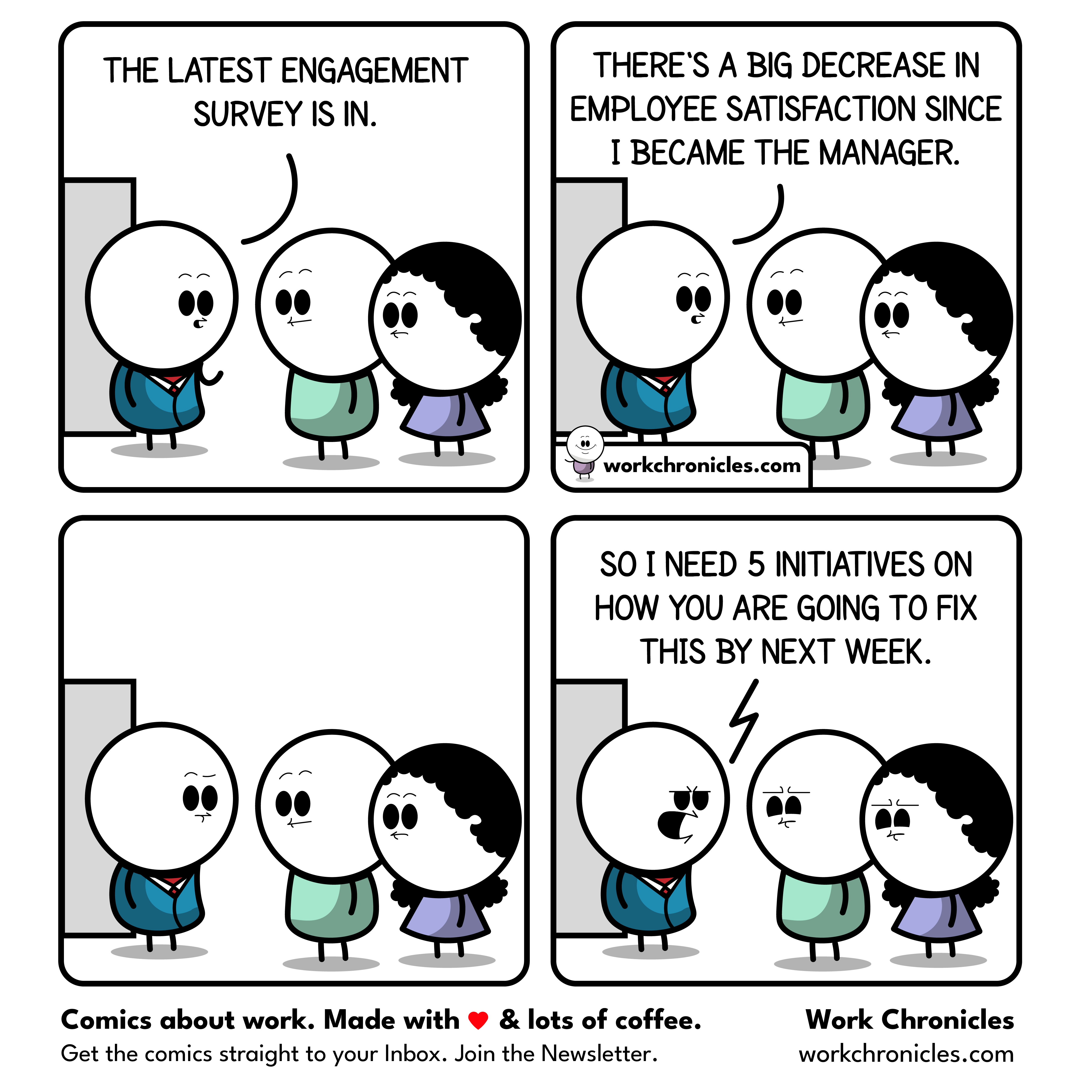 (comic) Employee Satisfaction - Work Chronicles