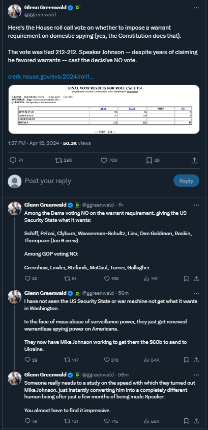 Turning out Mike Johnson - xymphora’s Substack