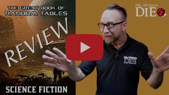 Sci-Fi Random Tables Review - dicegeeks