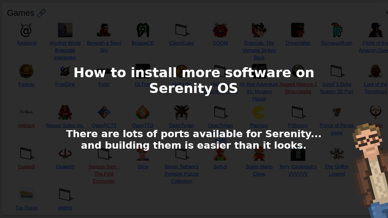 How to install more software on Serenity OS