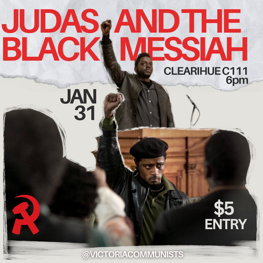 THIS WEDNESDAY - “Judas and the Black Messiah” Movie Night