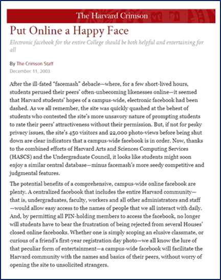 Meta Platforms Business History - by Speedwell Research