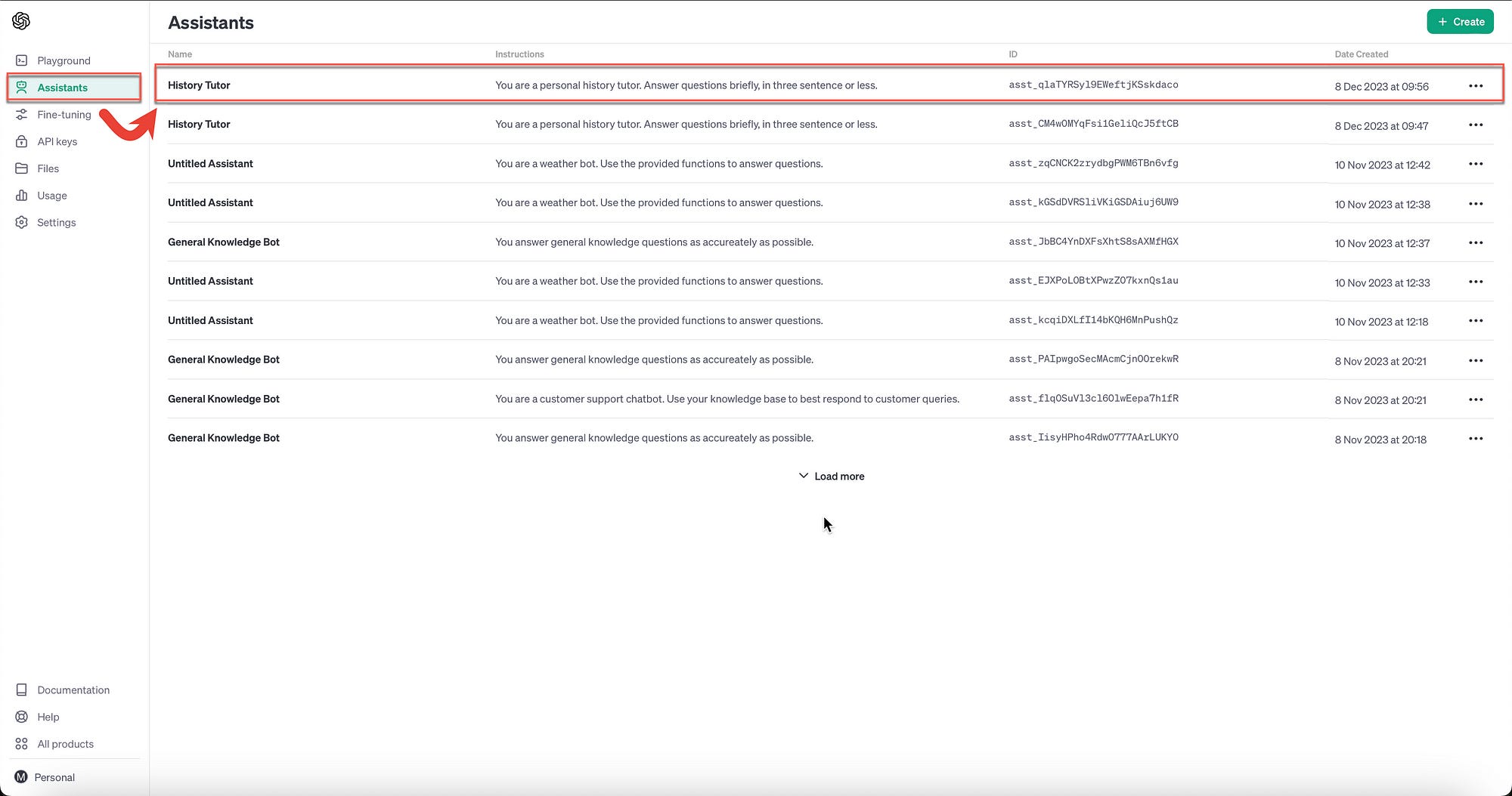 OpenAI Assistants API & Python SDK