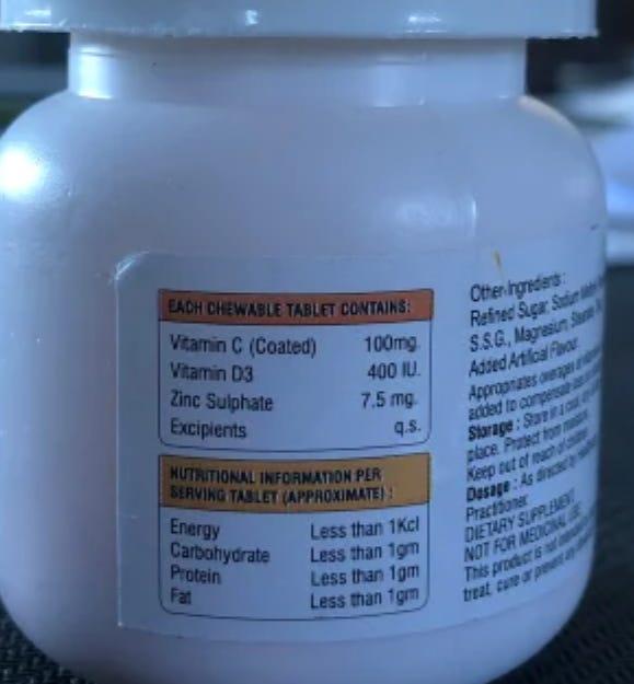 Vitamin C is GMO Corn Syrup, Mold, Chemicals, Bacteria, Bleach and More...
