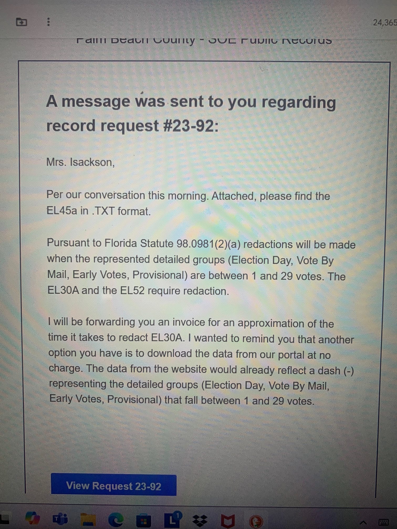 BREAKING: PALM BEACH COUNTY SUPERVISOR OF ELECTIONS "OFFICIAL ...