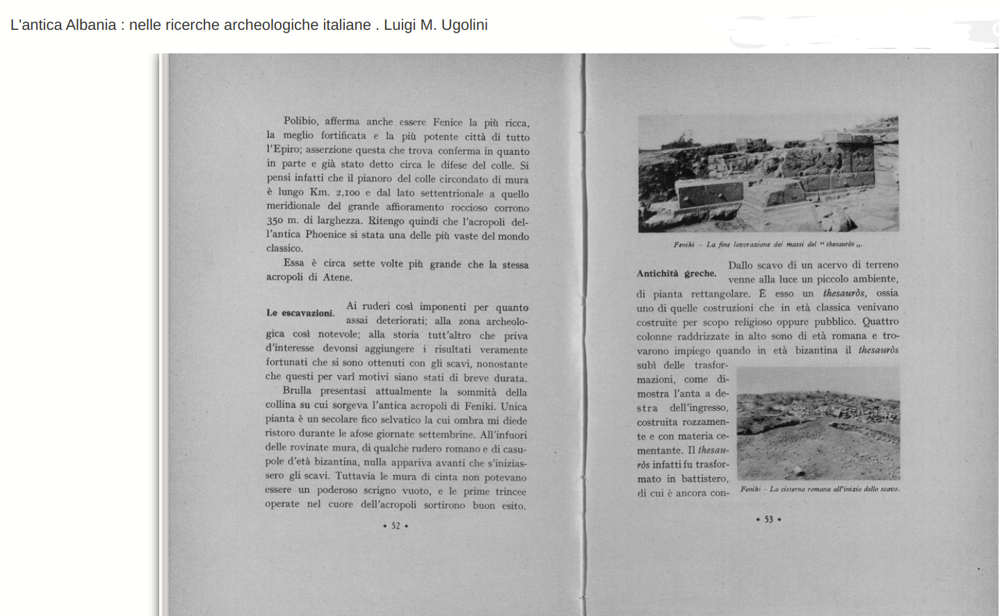 Luigi Ugolini Admits that Epirus is Greek